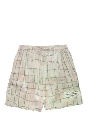 Acne Studios Check-pattern Shorts - Pink