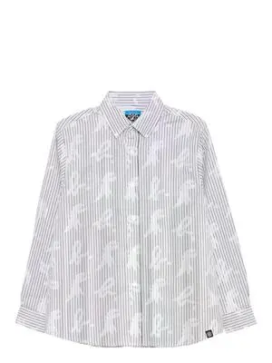 SPORT B. BY AGNÈS B. Logo-print Striped Shirt - White