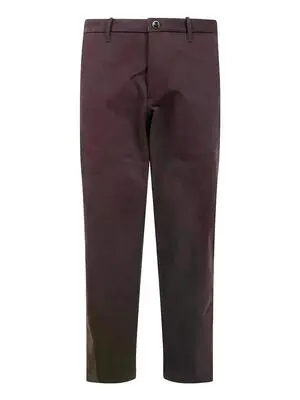 NINE:INTHE:MORNING Button-fastening Cotton Trousers - Brown