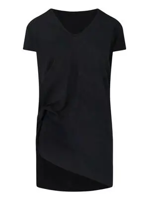 Rick Owens V-neck T-shirt - Black