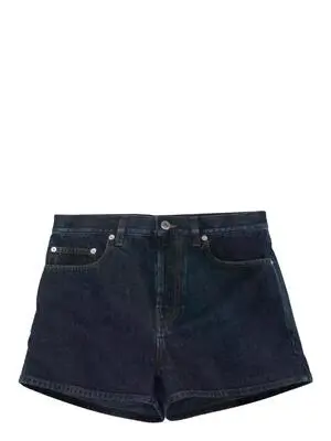 Burberry Patch-detail Denim Shorts - Blue