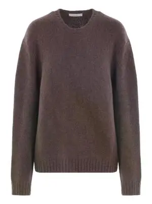 Dusan Crew-neck Cashmere Sweater - Brown