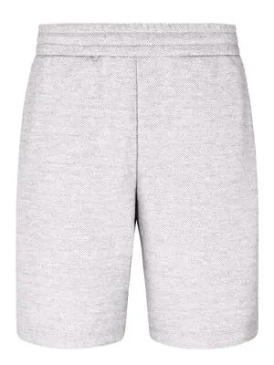 Giorgio Armani Casual Wool-blend Shorts - Beige
