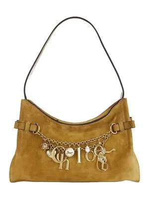 Chloé Charms Shoulder Bag - Gold Khaki