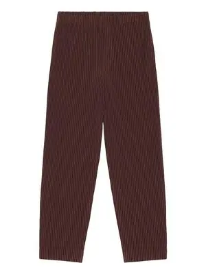 Issey Miyake Color Pleats Straight Pant - Edge Brown