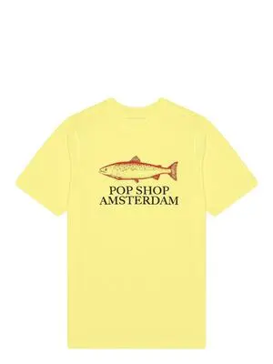 POP TRADING COMPANY Amsterdam Shop T-shirt In Yellow - Minion Yellow