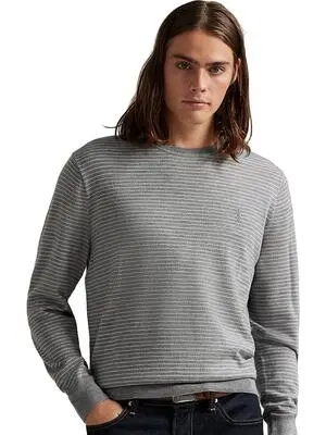 RALPH LAUREN Striped Washable Wool Sweater