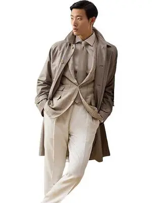 Ralph Lauren Waldridge Wool-cashmere Walking Coat - Taupe