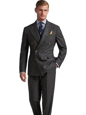 Ralph Lauren Polo Tailored Fit Pinstripe Wool Suit - Navy/grey