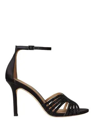 Ralph Lauren Allie Embellished Sandals - Black/black Jet