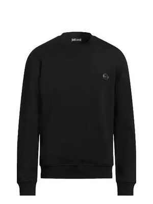 Just Cavalli Cotton Fleece Sweatshirt - Black