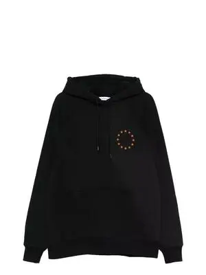 ÉTUDES STUDIO Europa Star-embroidered Hoodie - Black
