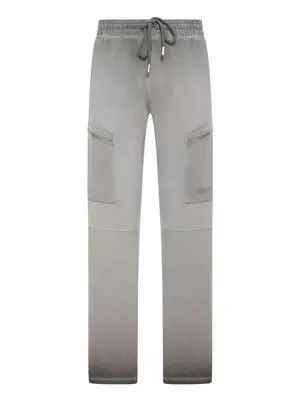 Off-White Diagonal-stripe Trousers - Grey