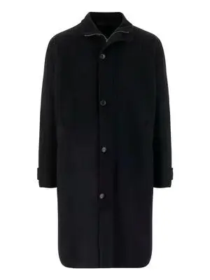 GIORGIO ARMANI Cashmere-Blend Button-Fastening Coat
