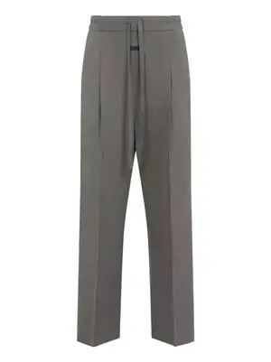 Fear Of God Pleated Drawstring Trousers - Grey