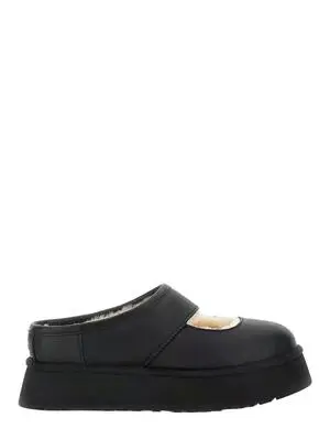 UGG Bea Platform Leather Mules - Black