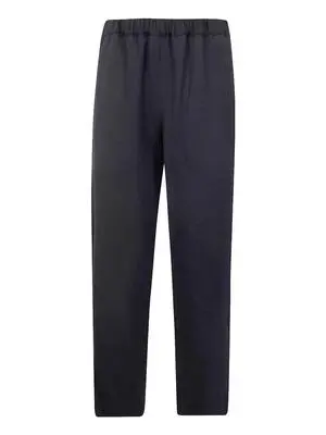 Comme Des Garçons Elastic-waist Wool Trousers - Black
