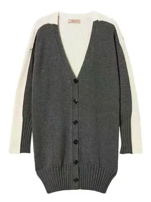 TWINSET Colour-block Cardigan - Grey