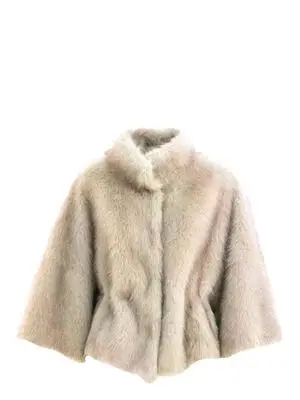 SWORD Faux-Fur Cropped Jacket