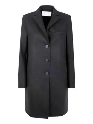 Harris Wharf London Button-fastening Wool Coat - Grey