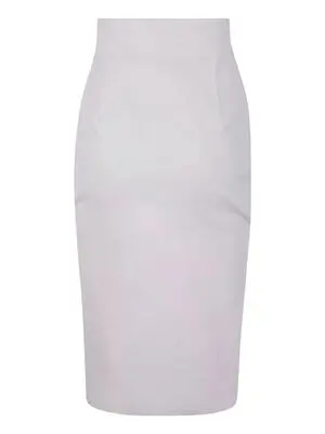 Chiara Boni La Petite Robe Cotton Pencil Skirt - White