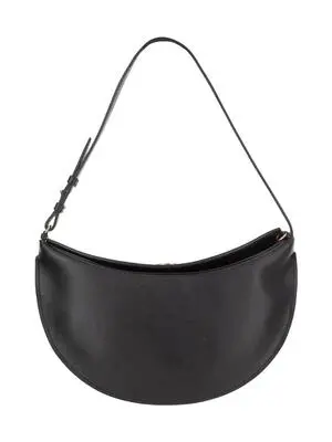 Jacquemus Small Oval Leather Shoulder Bag - Black