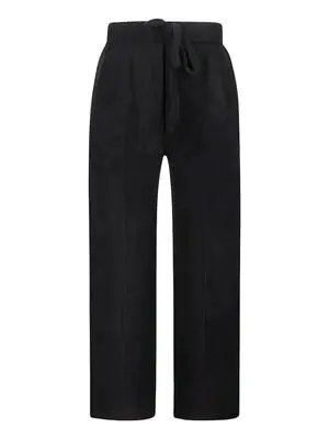 ATOMO FACTORY Drawstring-fastening Cotton-blend Trousers - Black