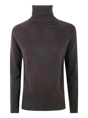 ANNE CLAIRE Wool Turtleneck Sweater - Brown