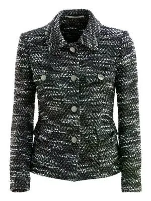 Tagliatore Tweed Jacket - Black