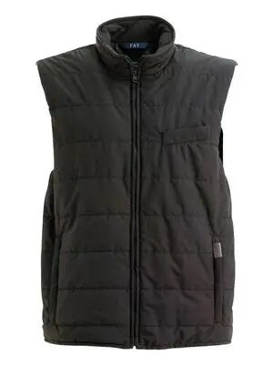 FAY Quilted Zip-Front Gilet