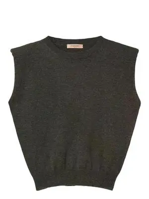 TWINSET Padded-shoulder Vest - Grey