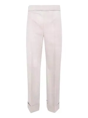 D.EXTERIOR Trimmed Wool Trousers