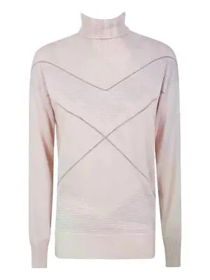 D.exterior Embellished Geometric Sweater - Pink