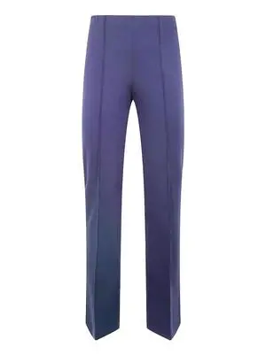 Seventy Centre-seam Cotton Trousers - Blue