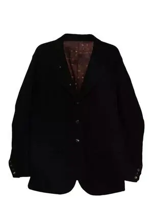DEVOA Button-embellished Wool Blazer