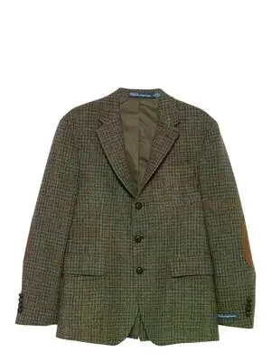Polo Ralph Lauren Checked Elbow-patch Jacket - Green