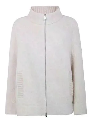 D.exterior Zip-fastening Wool Jacket - Neutrals