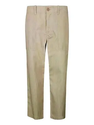 MAISON JEJIA Camille Pinstripe Pocket Trousers - Neutrals