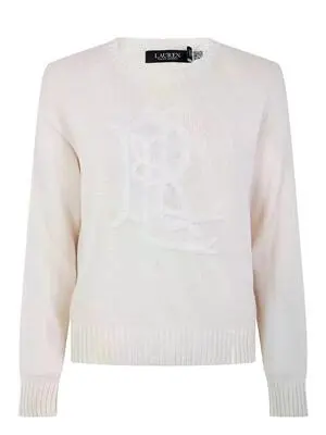 Ralph Lauren Logo-embroidered Cotton Sweater - White