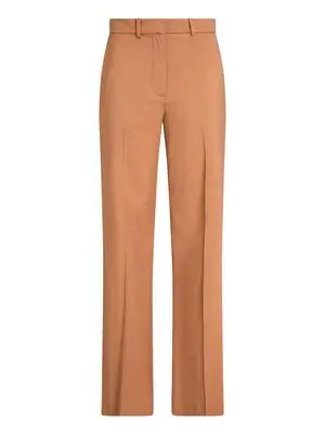 JOSEPH Wool-blend Twill Straight-leg Pants - Camel