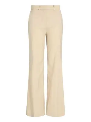 JOSEPH Wool-blend Twill Straight-leg Pants - Cream