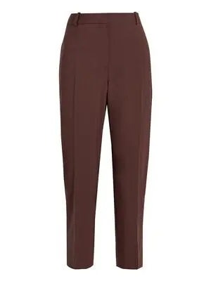 Theory Wool-blend Tapered Pants - Brown