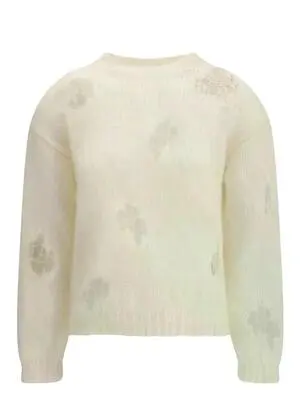 Fabiana Filippi Ripped-effect Sweater - Neutrals