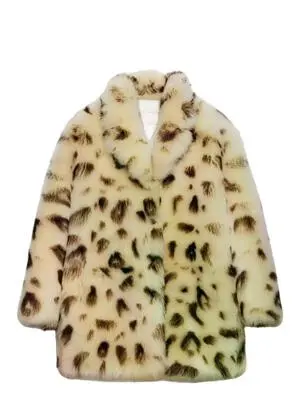 Prada Leopard-print Shearling Coat - Neutrals