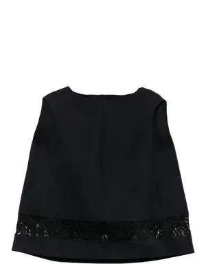 Marni Lace-insert Sleeveless Blouse - Black