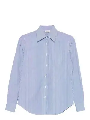 MAZZARELLI Striped Button-down Shirt - Blue