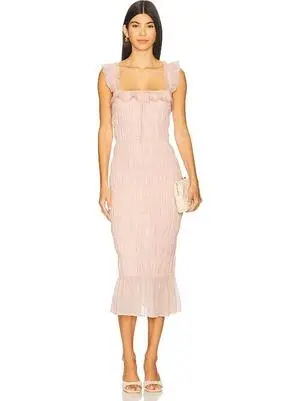 Tularosa X Yhasmina Ferrara Esmie Midi Dress - Light Pink