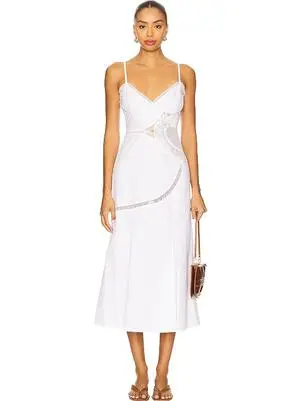 Tularosa Maddyn Midi Dress - White