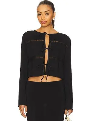 BELLA VENICE The Camille Top - Black