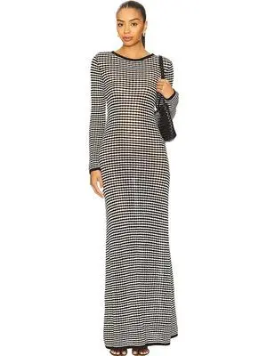 LOVERS AND FRIENDS Brienne Maxi Dress - Black & White